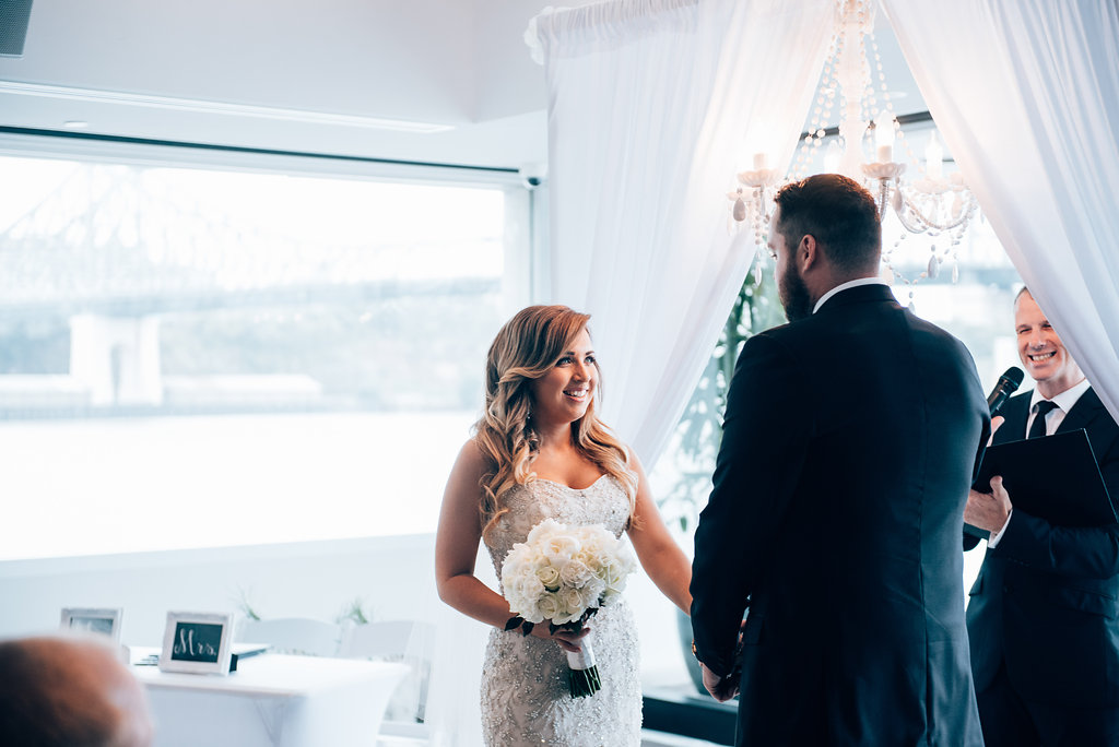 Elegant Blackbird Wedding - Jamie + Cara Brisbane City Celebrants
