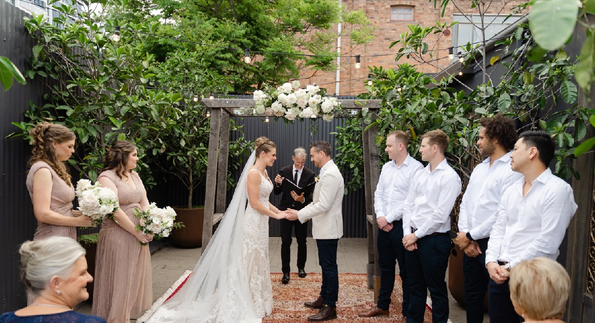 Wedding party introductions - Jamie + Cara Brisbane City Celebrants