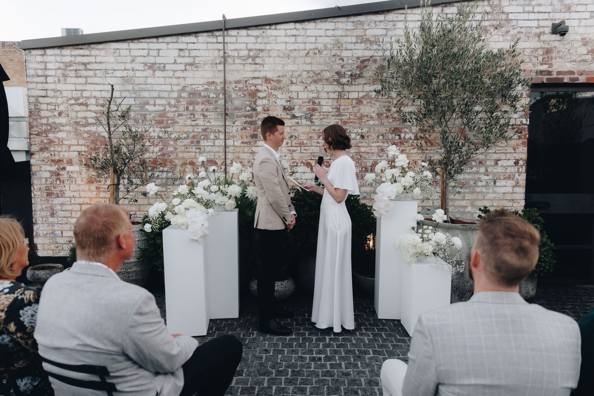 A stylish and intimate Agnes Restaurant wedding - Jamie + Cara Brisbane ...