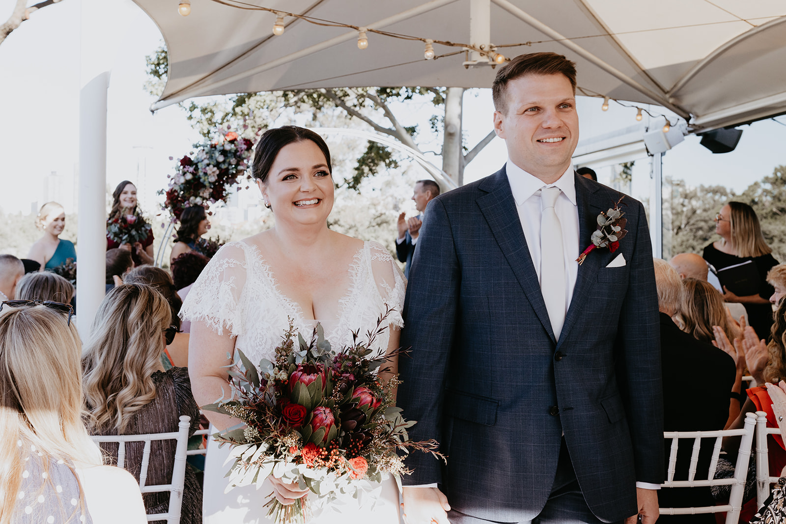 A wedding ceremony full of fun laughter and love - Jamie + Cara ...